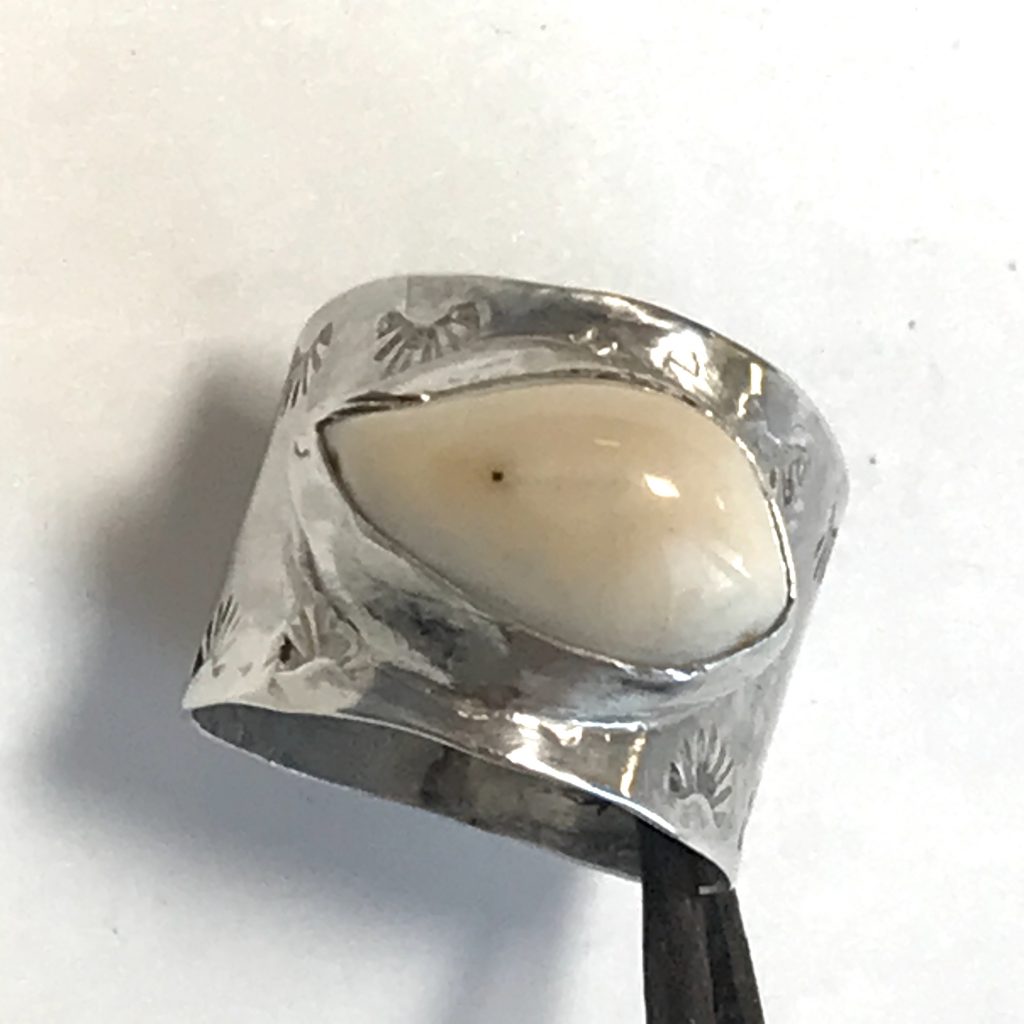 Elk Ivory rings selection as presented by Teton Art Gallery